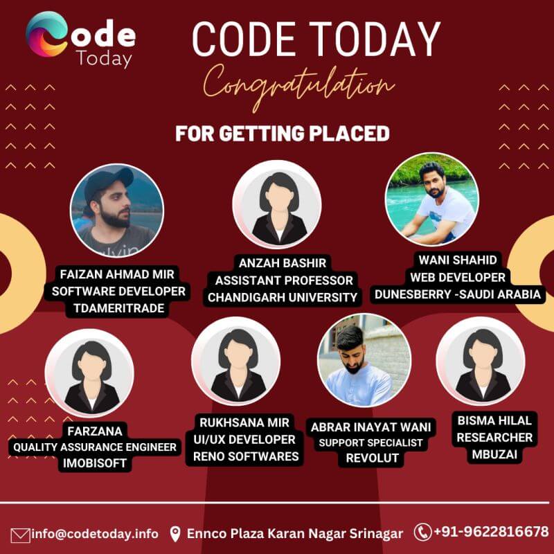 Code Today - Learn Coding at Kashmir's Best Coding Institute | Leading Coding Center in Srinagar ...
