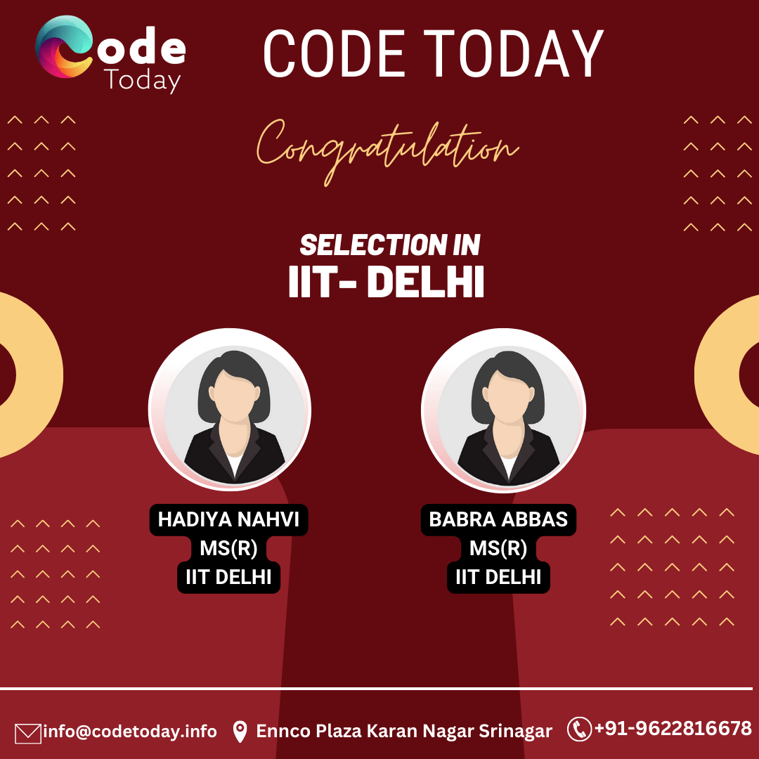 Code Today - Learn Coding at Kashmir's Best Coding Institute | Leading Coding Center in Srinagar ...